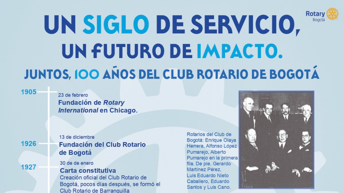 CLUB ROTARIO DE BOGOTÁ FUNDADO EN 1926 BREVE HISTORIA DE SU FUNDACION Y ...